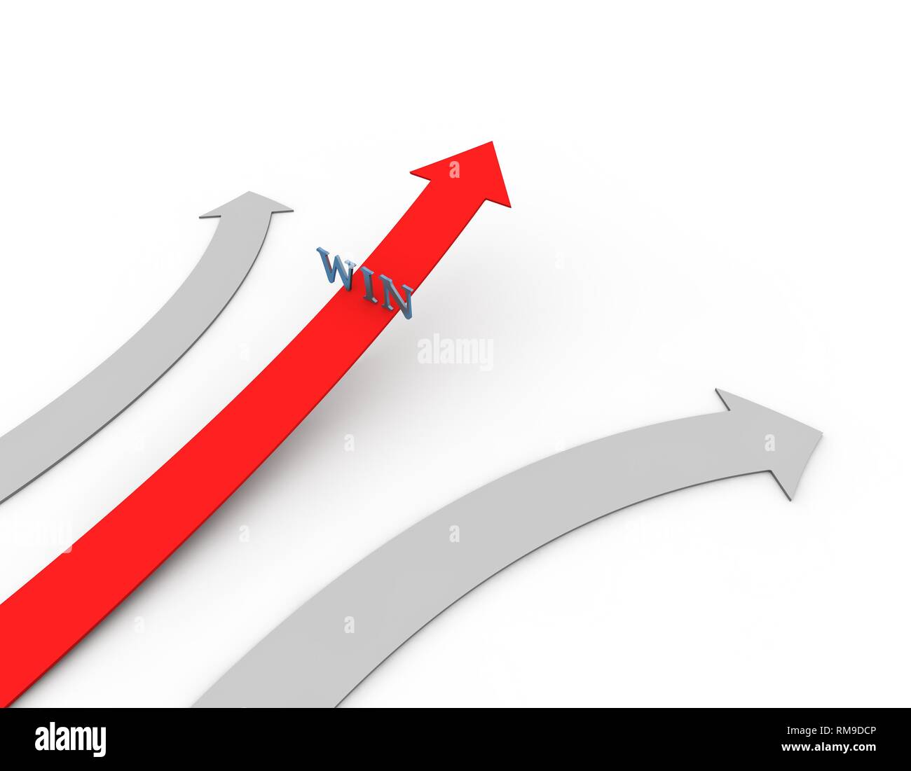 Arrow of success and direction of progress Stock Photo - Alamy