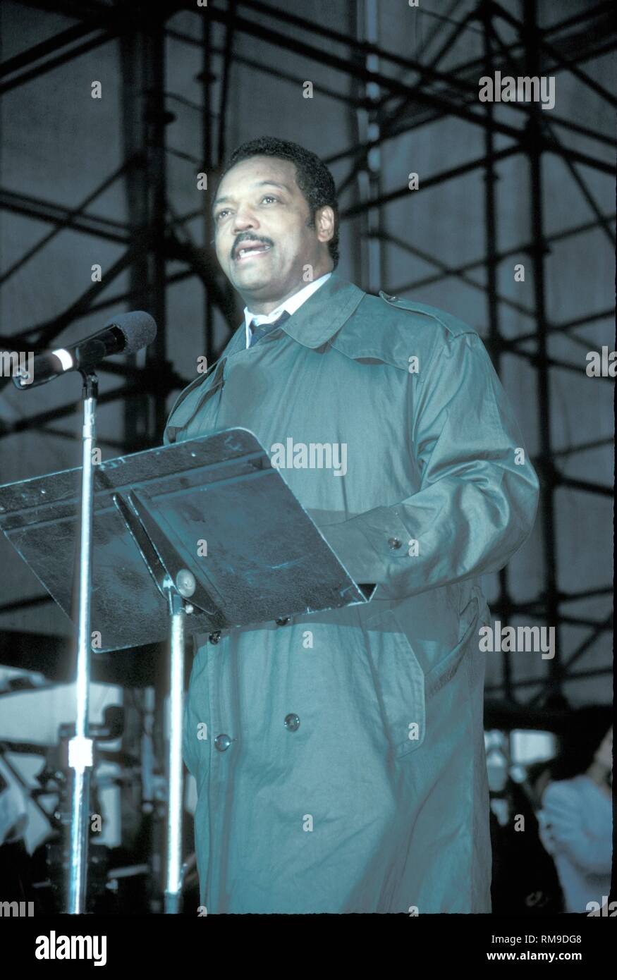 Civil rights activist and Baptist minister Jesse Jackson, Sr. is shown ...