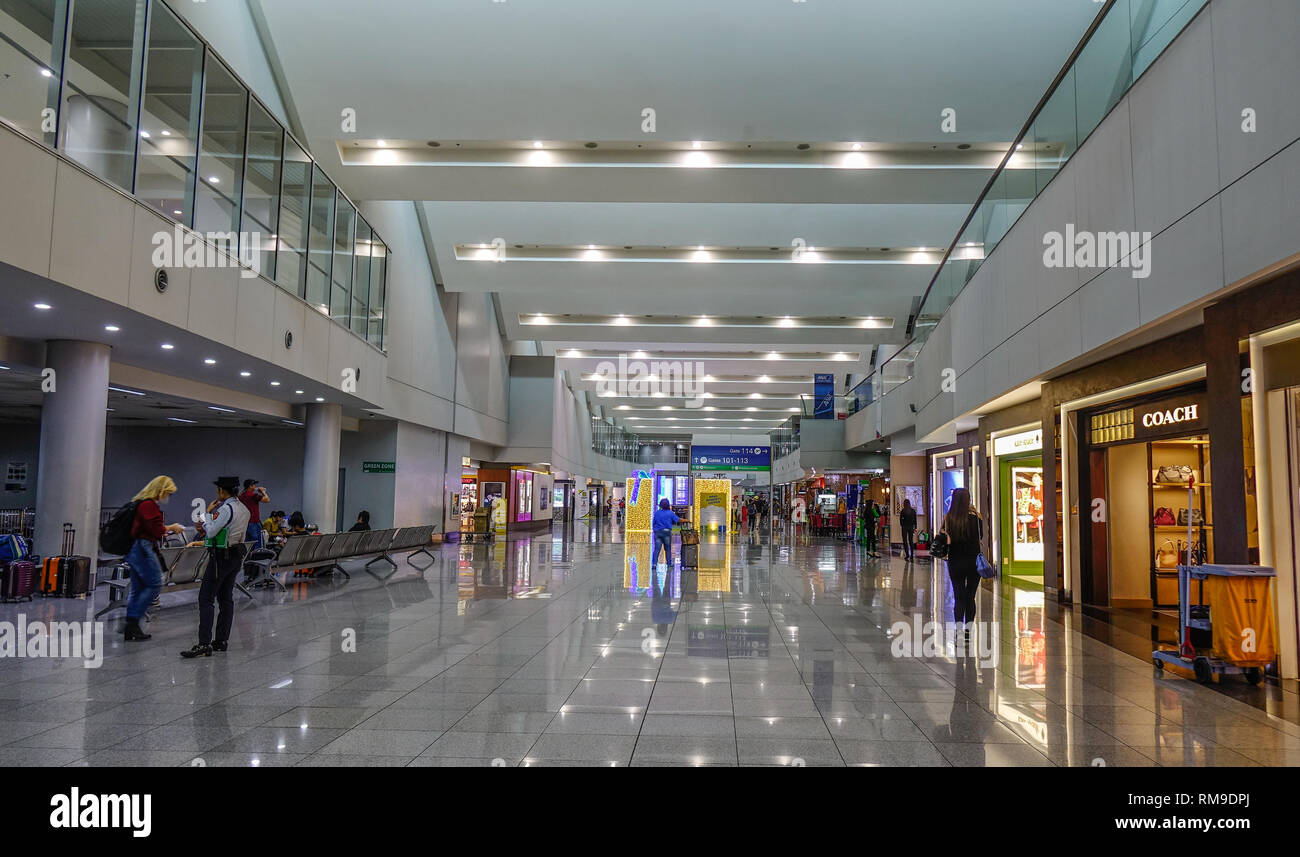 Manila, Philippines - Dec 4, 2018. Interior of NAIA Airport in Manila ...
