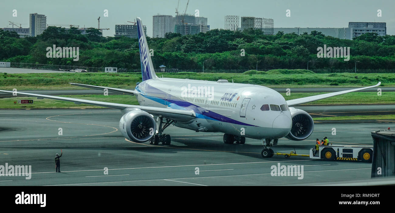 Manila, Philippines - Dec 4, 2018. A Boeing 787-9 Dreamliner of All ...