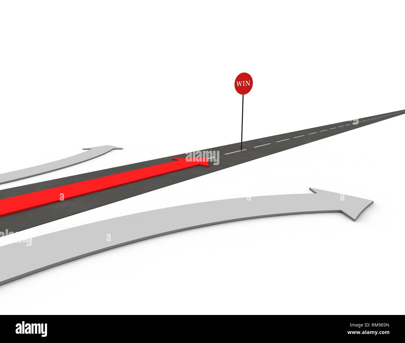 Arrow of success and direction of progress Stock Photo - Alamy