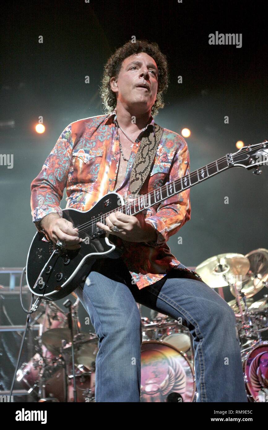 Guitarist, singer and songwriter Neal Schon of the rock band Journey is ...