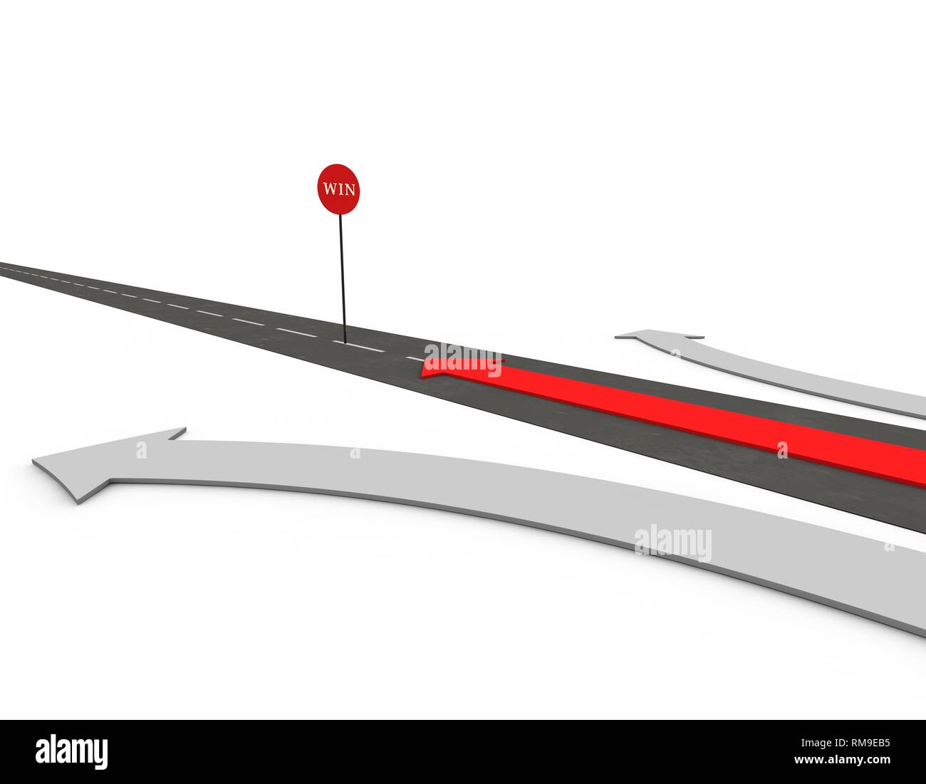 Arrow of success and direction of progress Stock Photo - Alamy