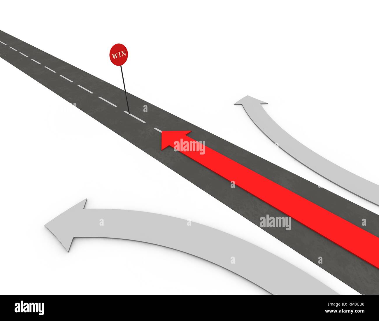 Arrow of success and direction of progress Stock Photo - Alamy