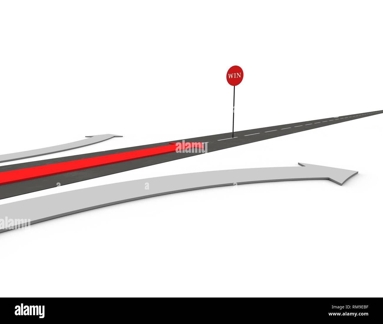 Arrow of success and direction of progress Stock Photo - Alamy