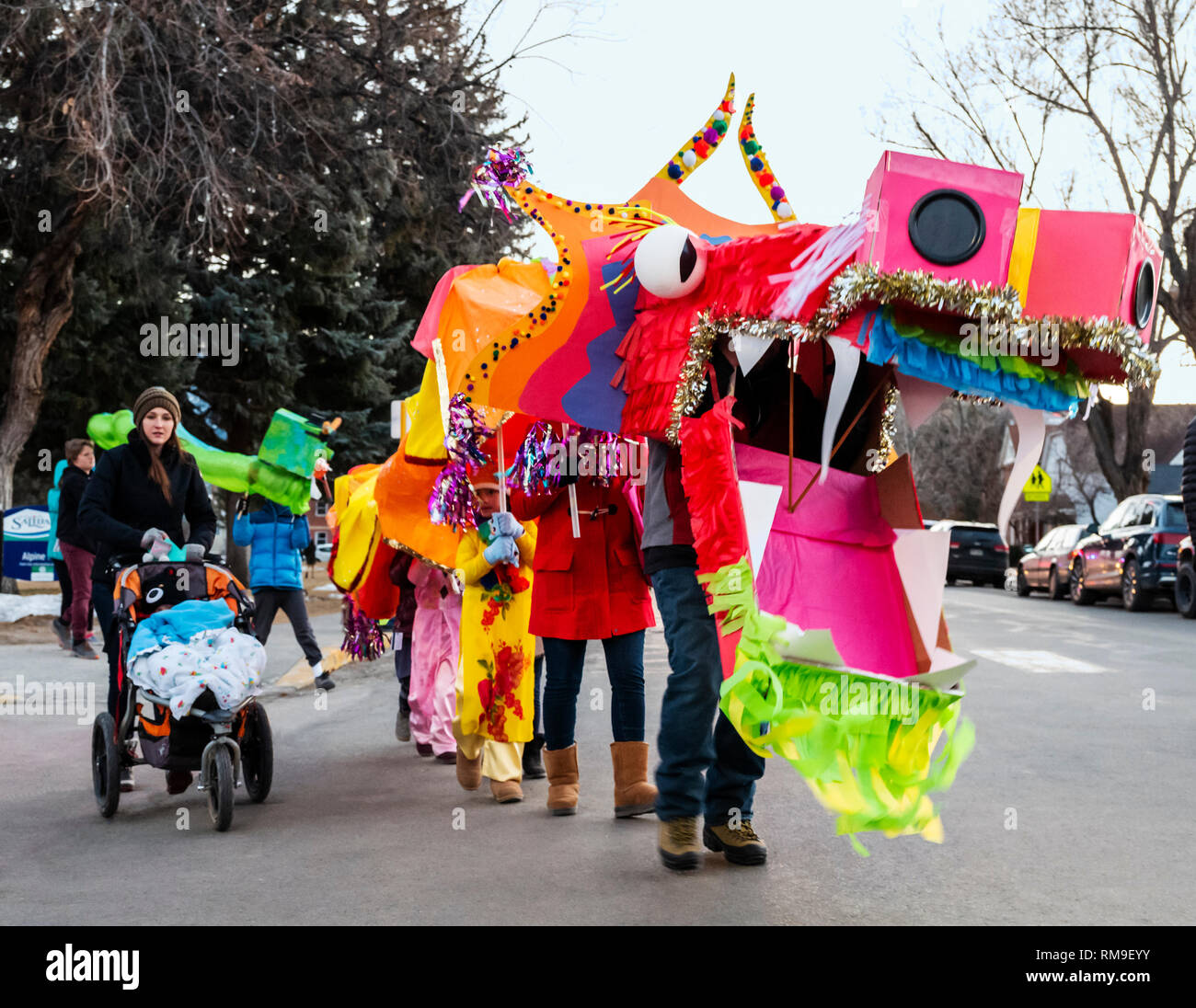 Children & adults dance in fancy costumes at Salida's 3rd annual Lunar ...