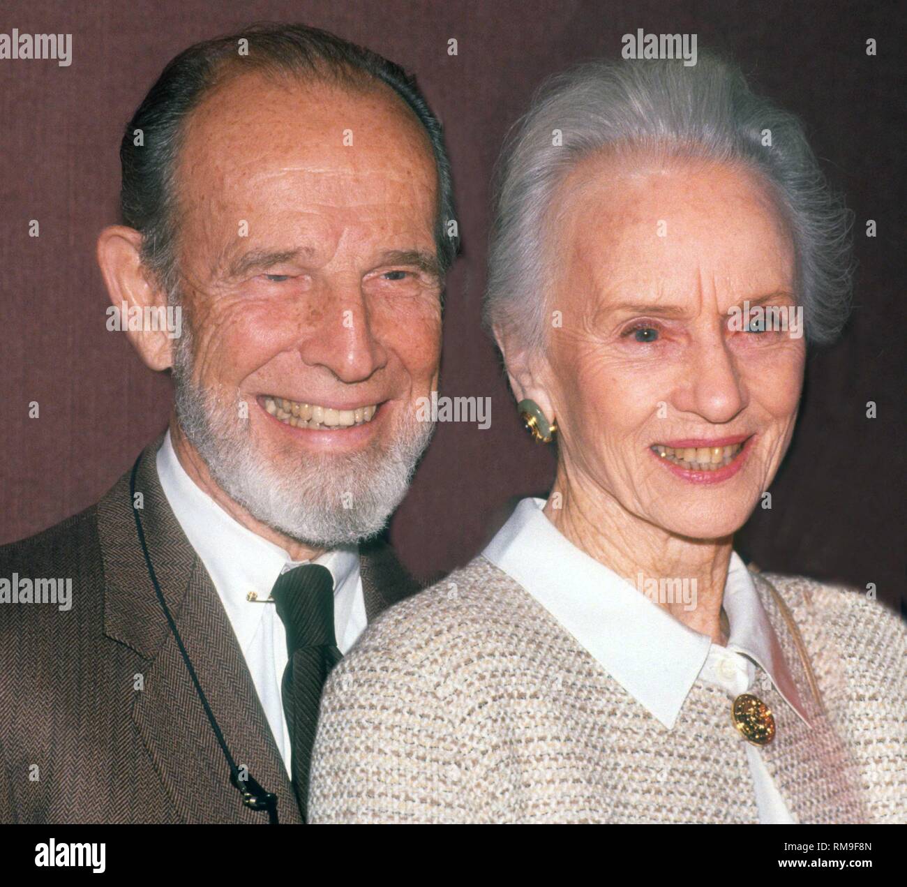 Hume Cronyn and Jessica Tandy 1990 Photo By John Barrett/PHOTOlink ...