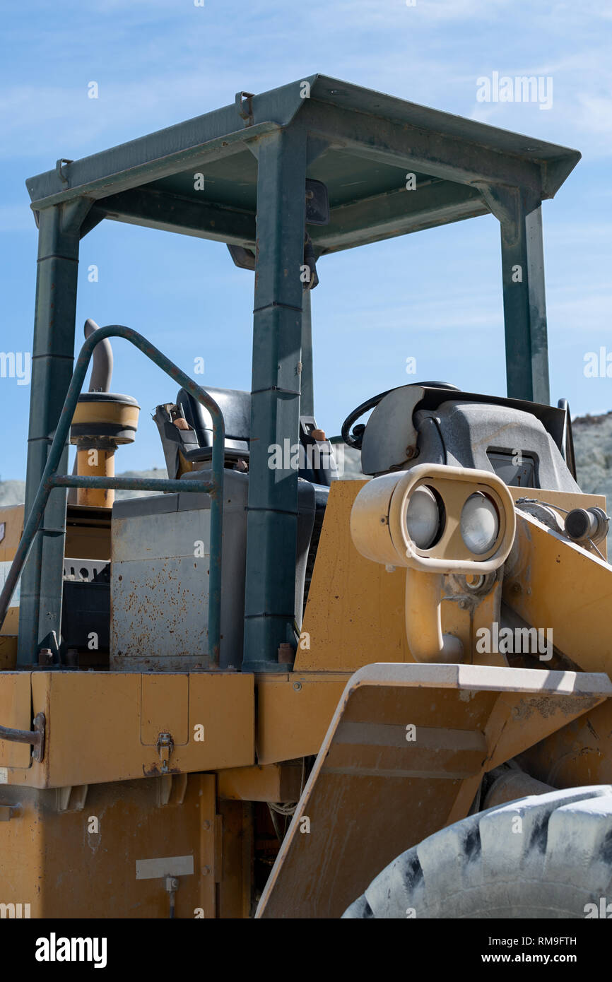 Operator station of a wheel loader Stock Photo - Alamy