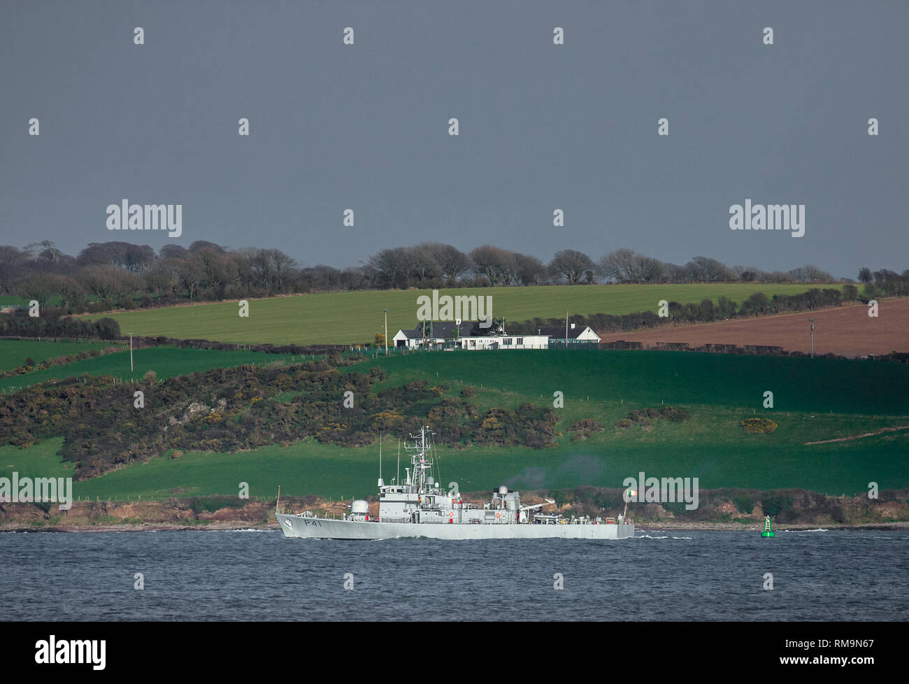 Whitegate, Cork, Ireland. 18th February, 2019. Naval vessel L.É. Orla ...