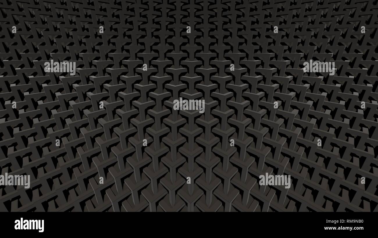 Black triangle background 3D illustration Stock Photo - Alamy