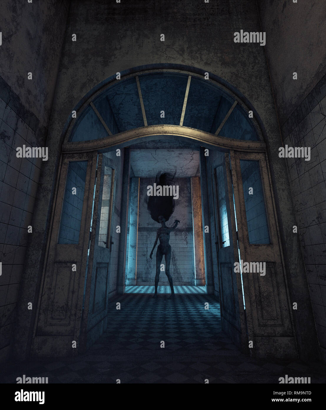 Undead's house,Ghost woman who will never go anywhere else but her home ...