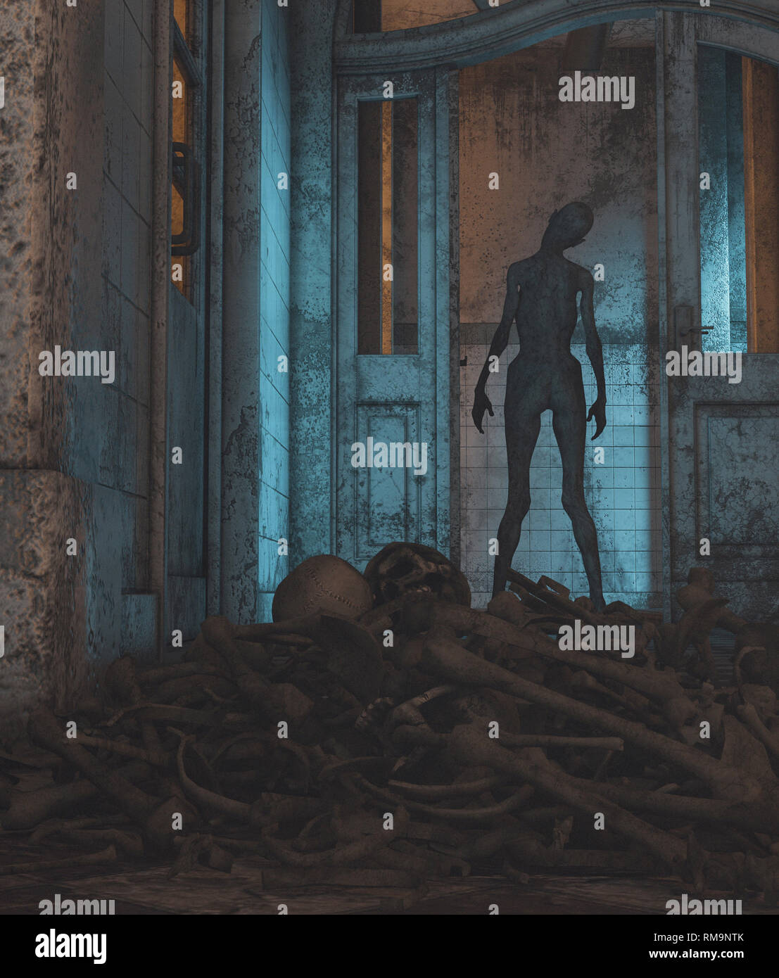 Undead's house,Ghost woman who will never go anywhere else but her home ...