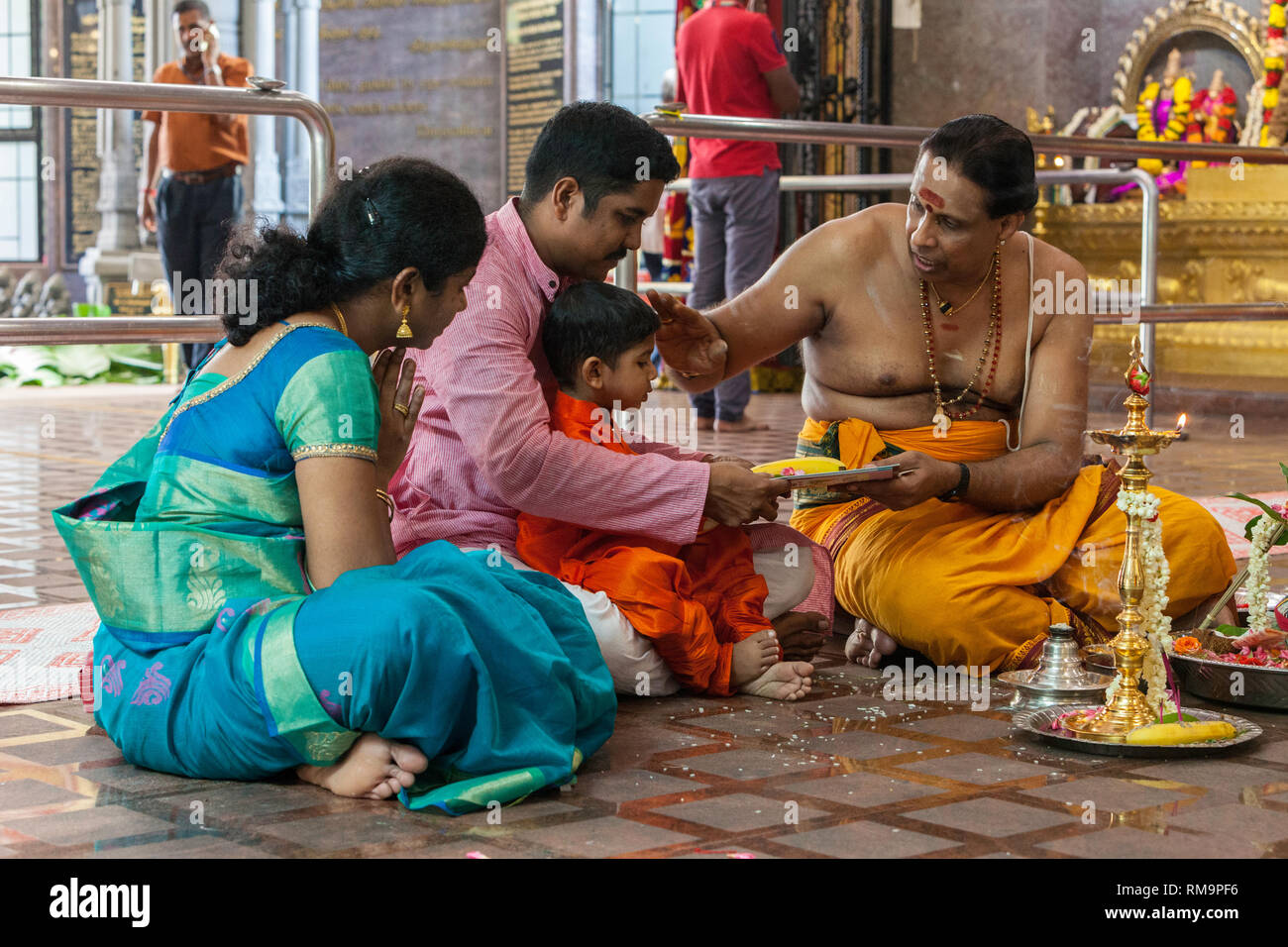 Hinduism Blessing High Resolution Stock Photography and Images - Alamy