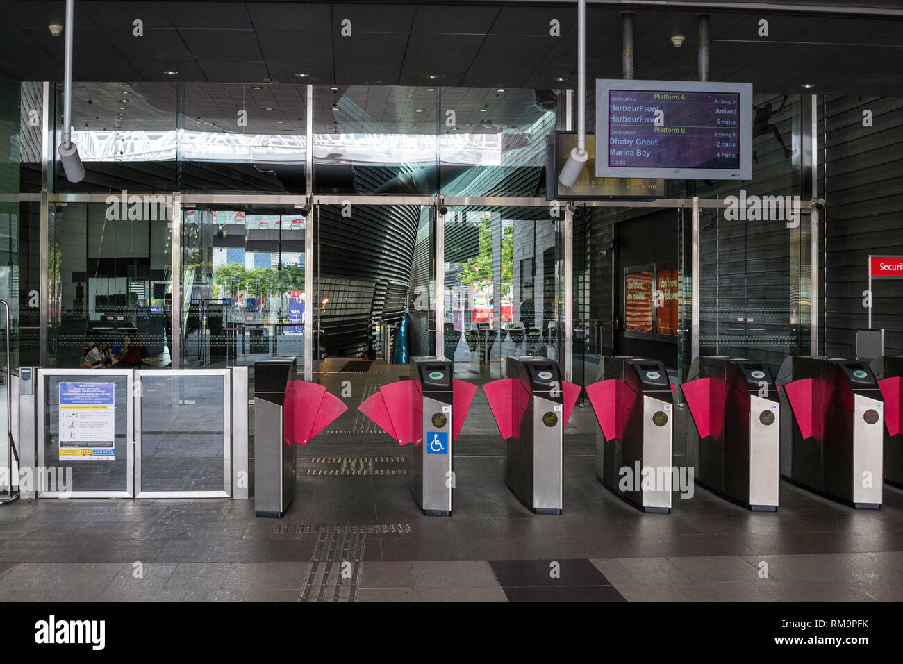 Singapore Stadium Station MRT Mass Rapid Transit Entry Point Stock ...
