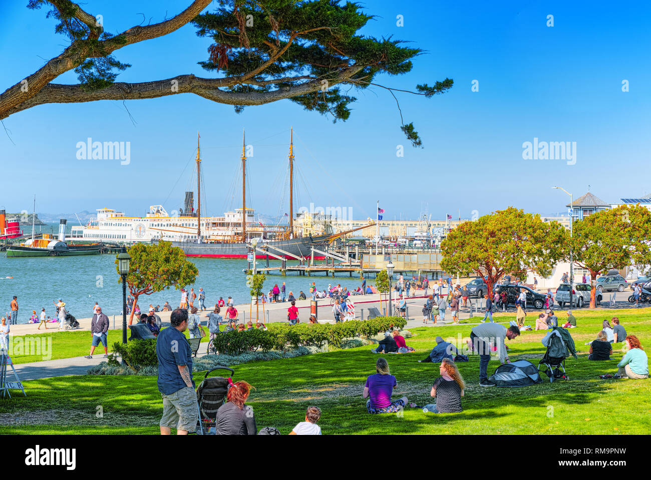 San Francisco, California, USA - September 10, 2018: Maritime Garden ...
