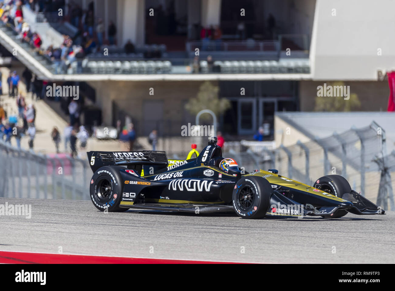 Austin, Texas, USA. 12th Feb, 2019. MARCUS ERICSSON (7) of Sweeden goes ...