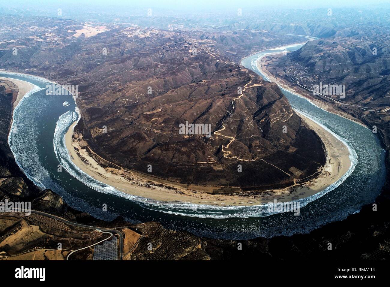 Yellow River China Aerial Stock Photos & Yellow River China Aerial ...