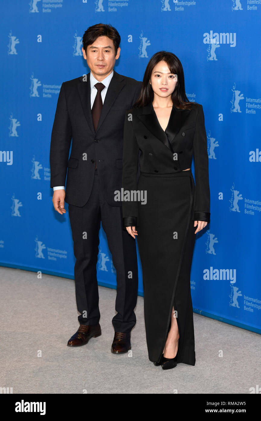 Berlin, Germany. 14th Feb, 2019. Sol Kyung-gu and Chun Woo-hee during ...
