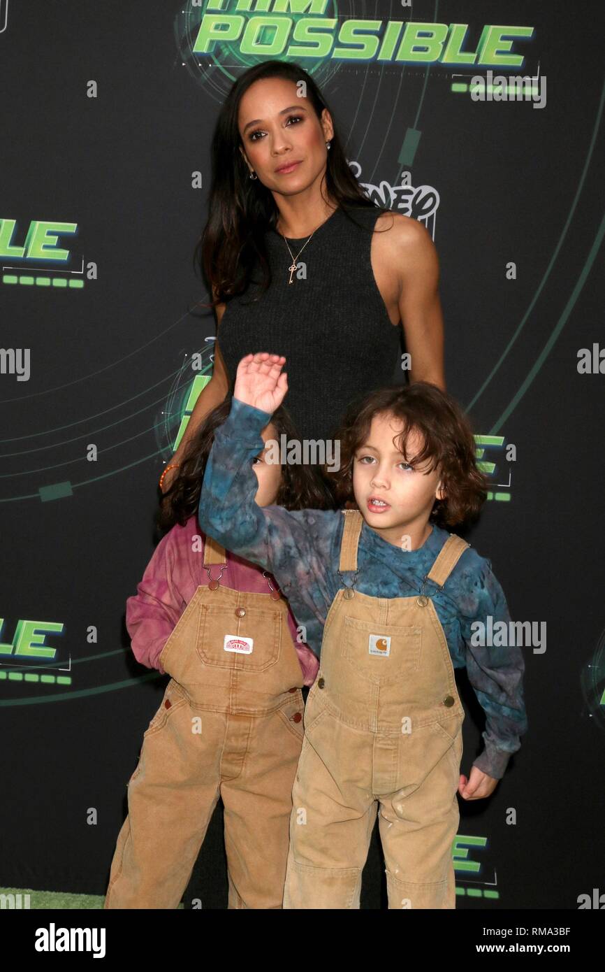 Dania Ramirez, Sons at arrivals for KIM POSSIBLE Premiere pt2 ...
