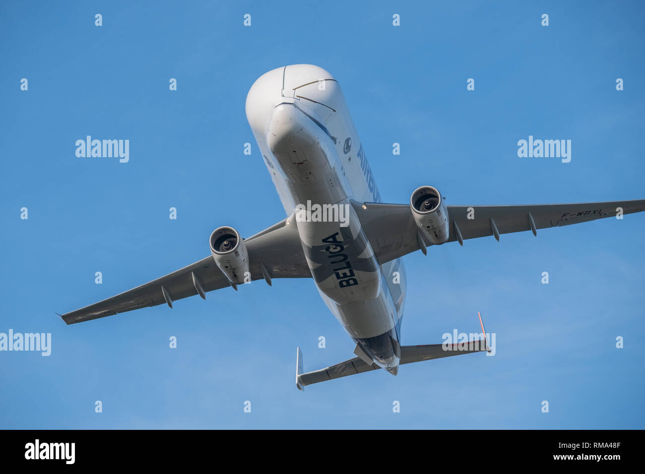 Hawarden, Wales, UK. 14th Feb, 2019. The Airbus Beluga XL (A330-743L ...