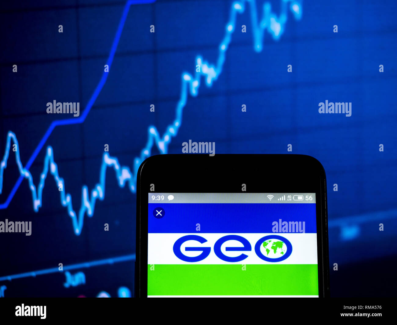 Geo technology logo hi-res stock photography and images - Alamy