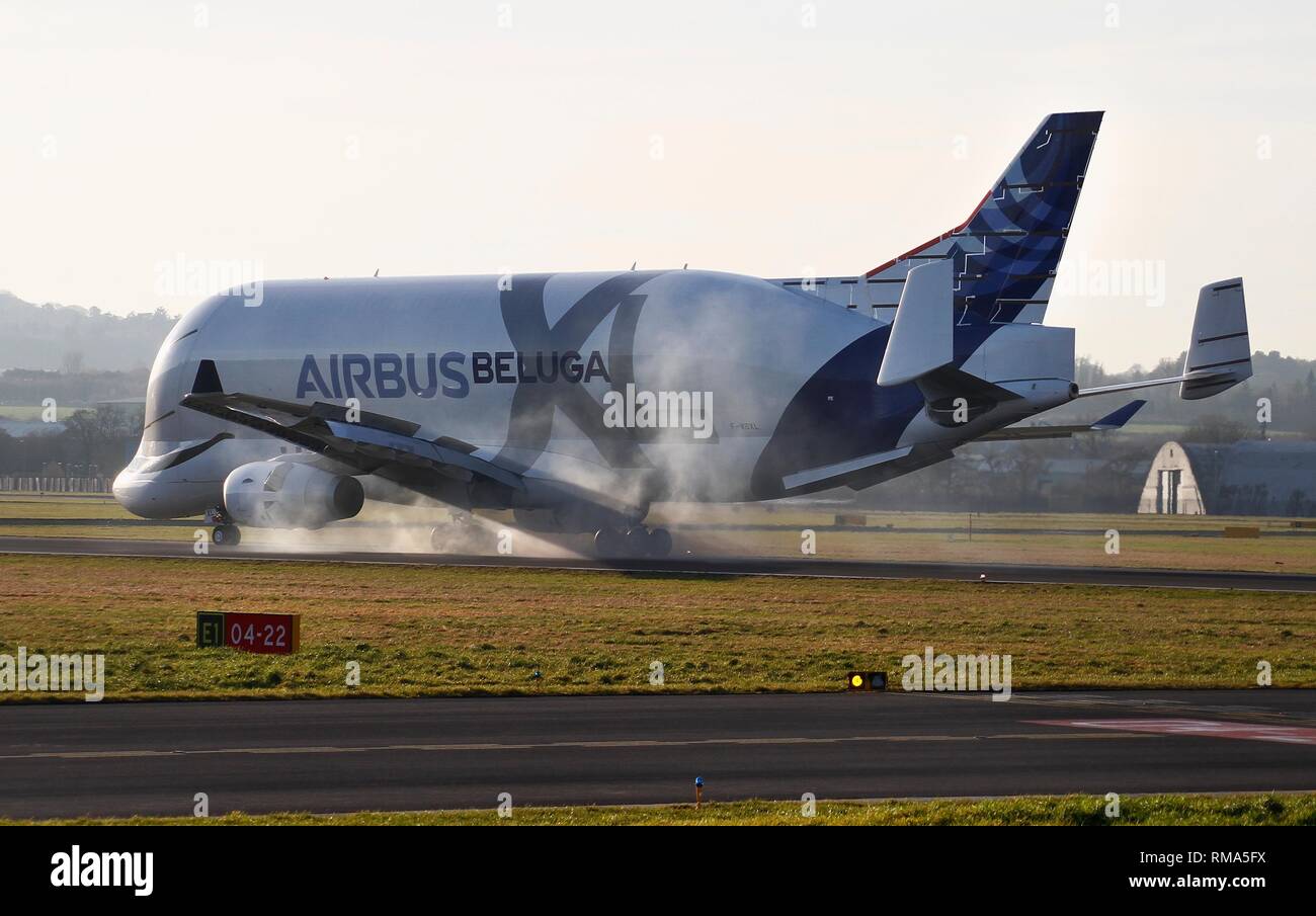 Broughton Uk, 14 February 2019 - Airbus’ BelugaXL super-transporter ...