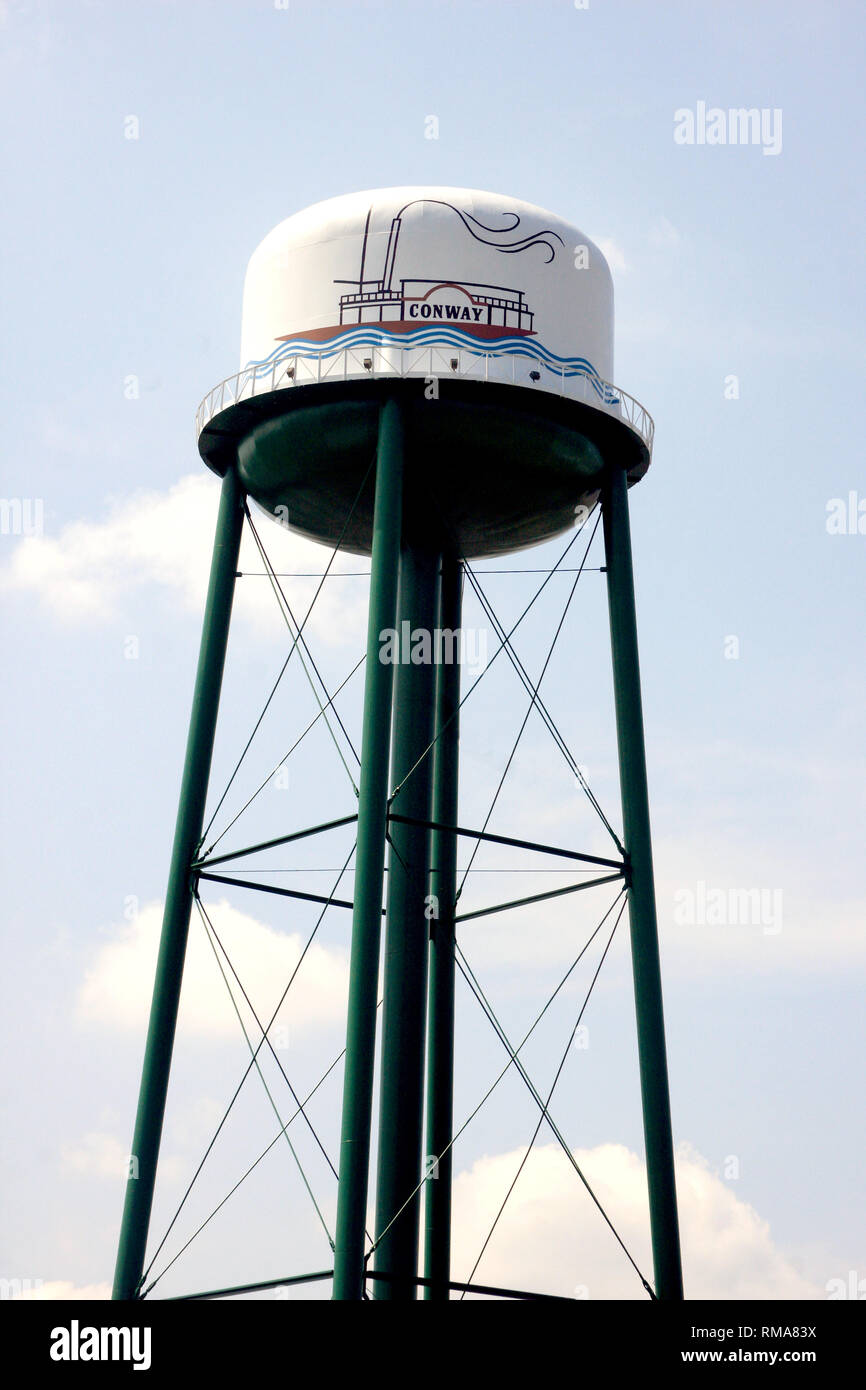 Water tank in Conway, SC, USA Stock Photo - Alamy