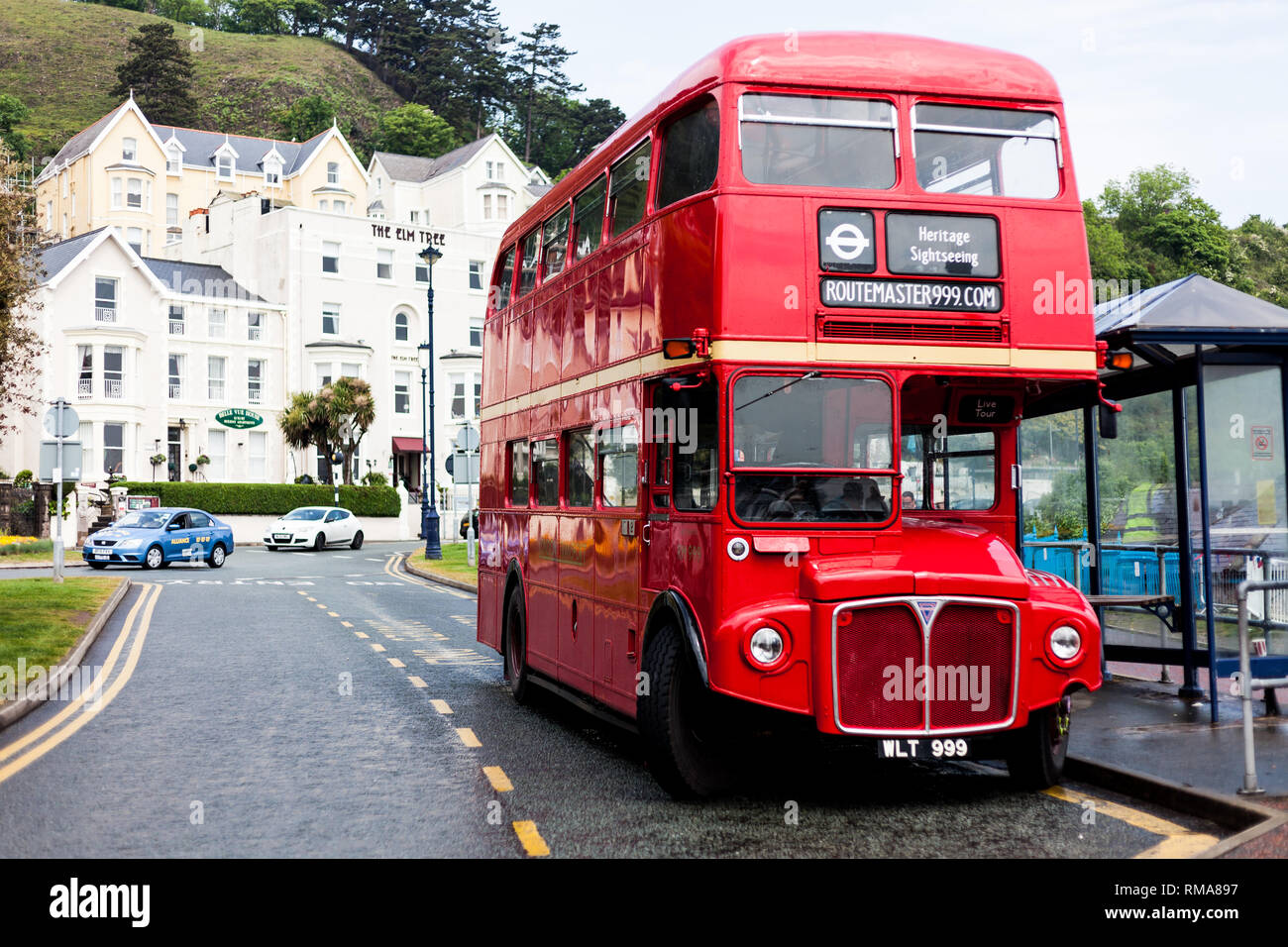 BIRMINGHAM, UK - March 2018 Red Double Decker Bus for Sightseeing ...