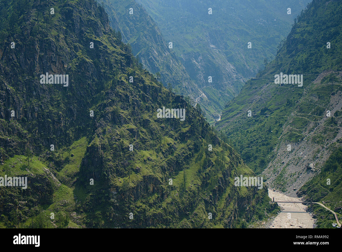 The formerly called Hindustan - Tibet road, going along the Sutlej ...