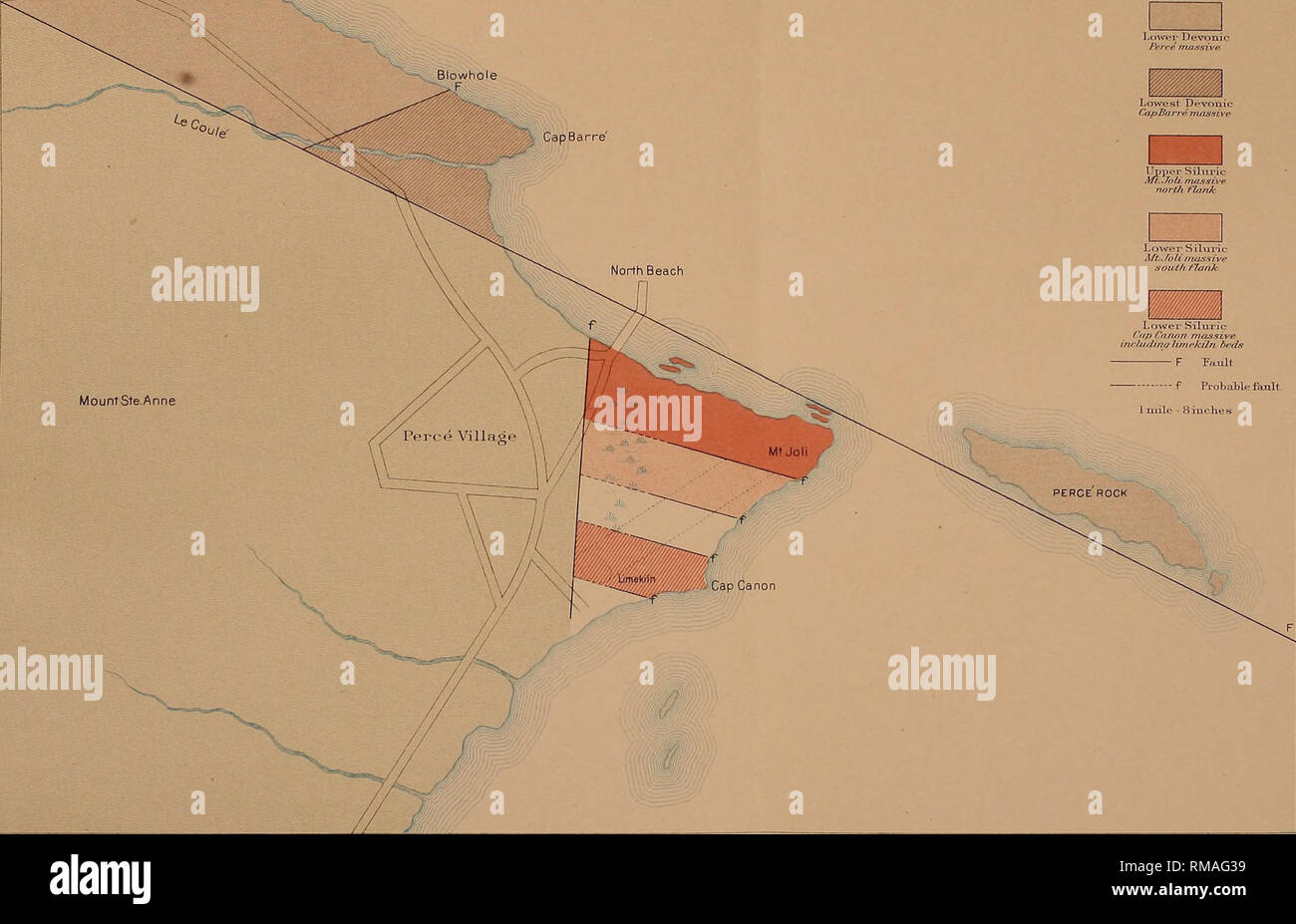 Map of gaspe hi-res stock photography and images - Alamy