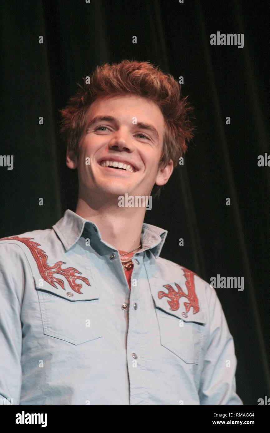 Singer, songwriter and actor Tyler Hilton is shown on stage during a ...