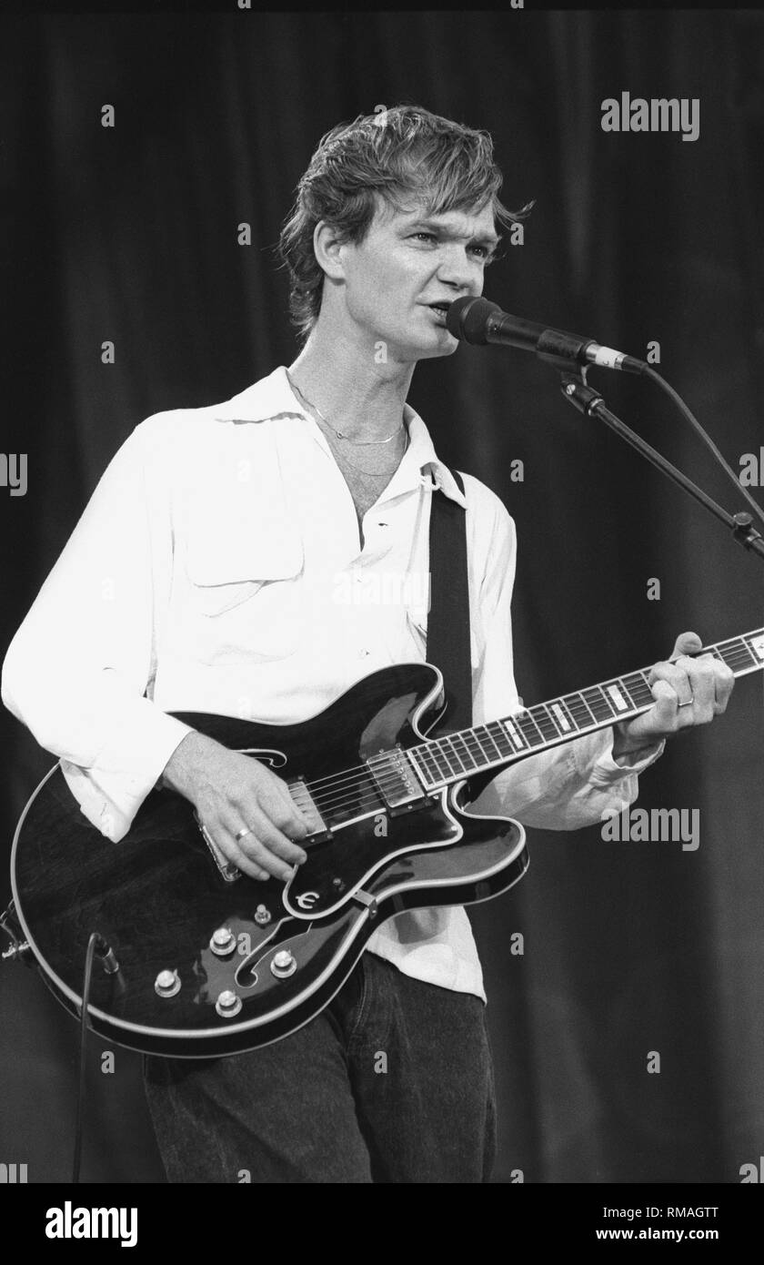 Singer, songwriter and guitarist Guy Chadwick is shown performing on ...