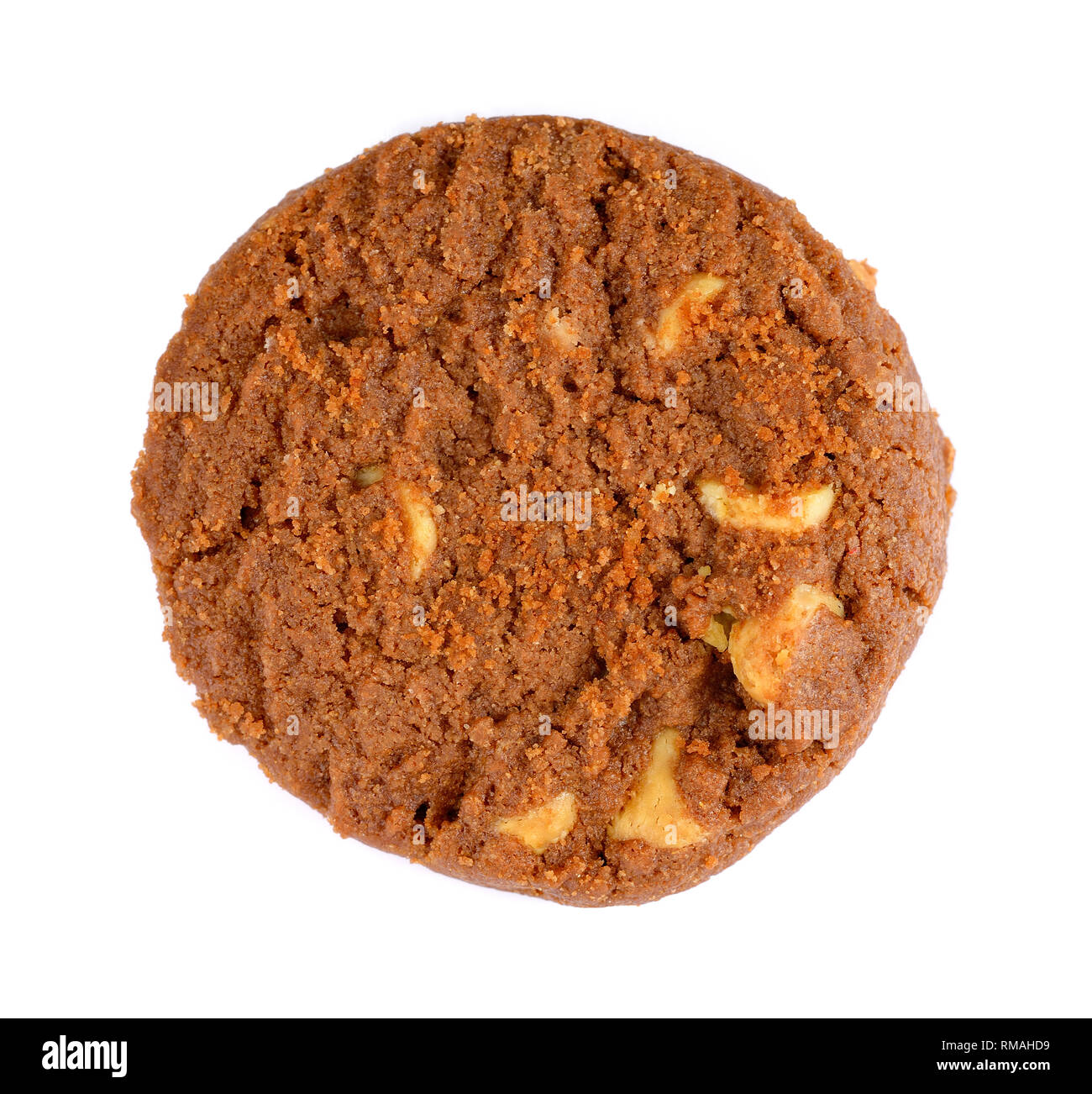Chocolate cookie isolated on white background Stock Photo - Alamy