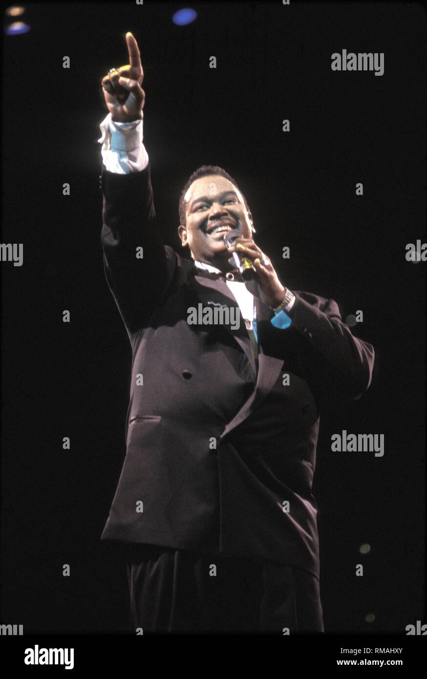 R&B and soul singer, songwriter, and record producer Luther Vandross is ...