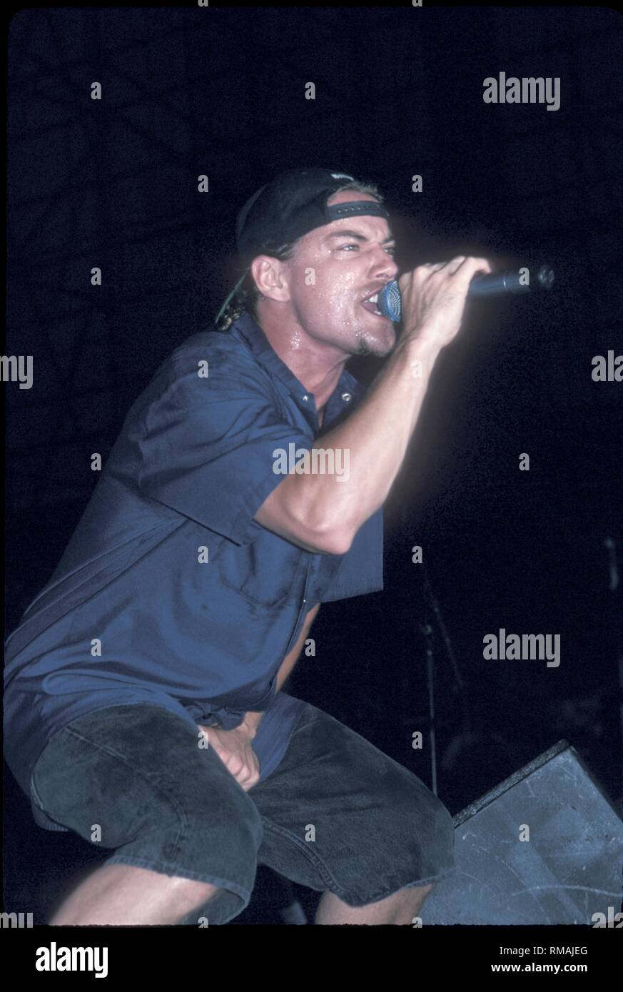 Lead singer Whitfield Crane of the hard rock band Ugly Kid Joe is shown ...