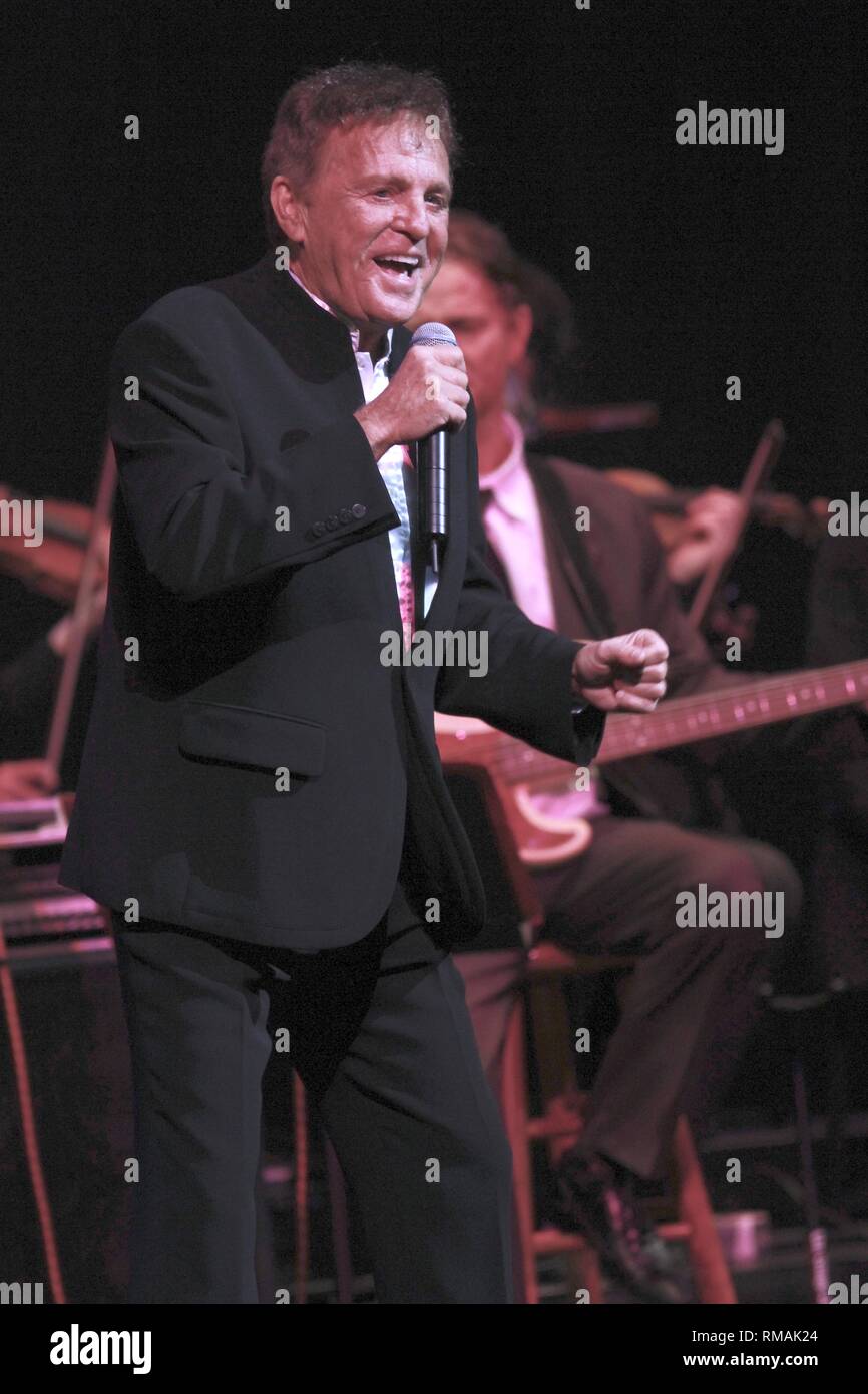 Pop music singer Bobby Vinton is shown performing on stage during a ...