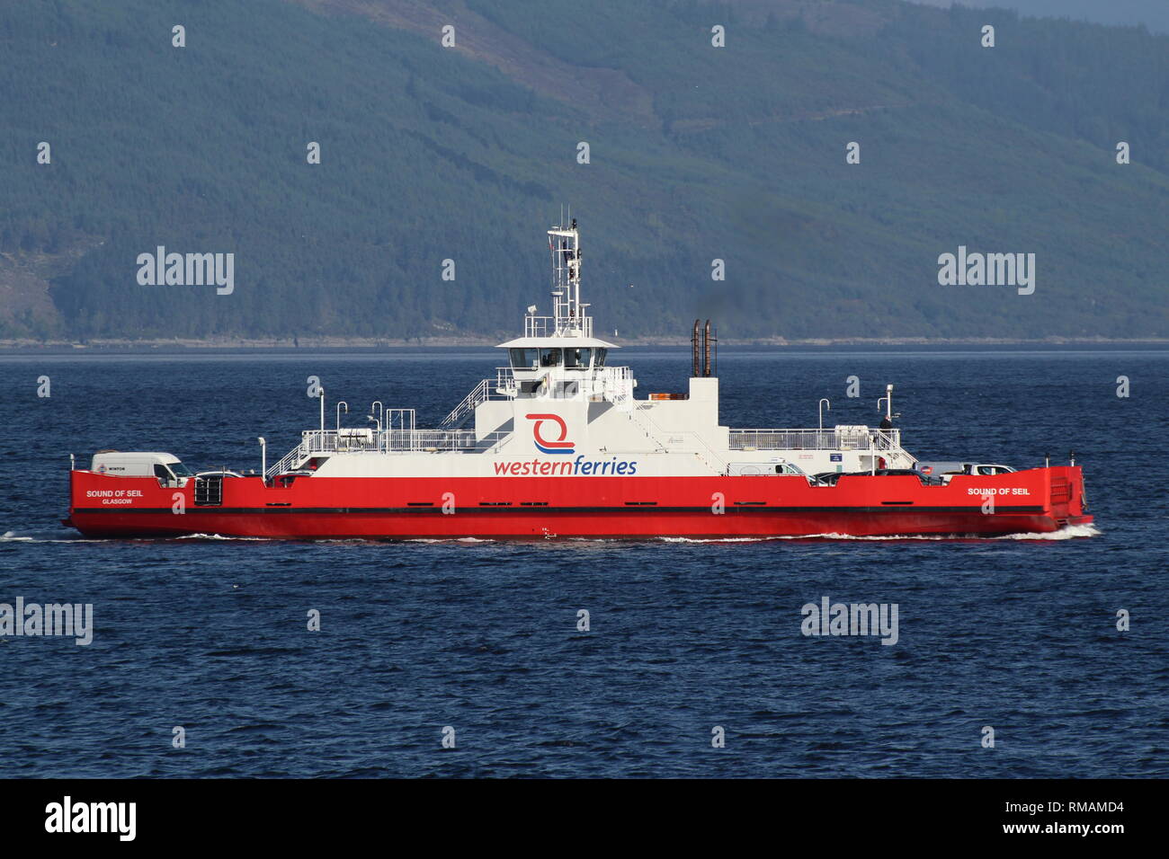 MV Sound of Seil, a car and passenger ferry operated by Western Ferries ...