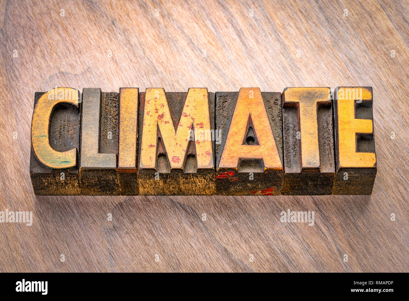 Climate word in vintage hi-res stock photography and images - Alamy