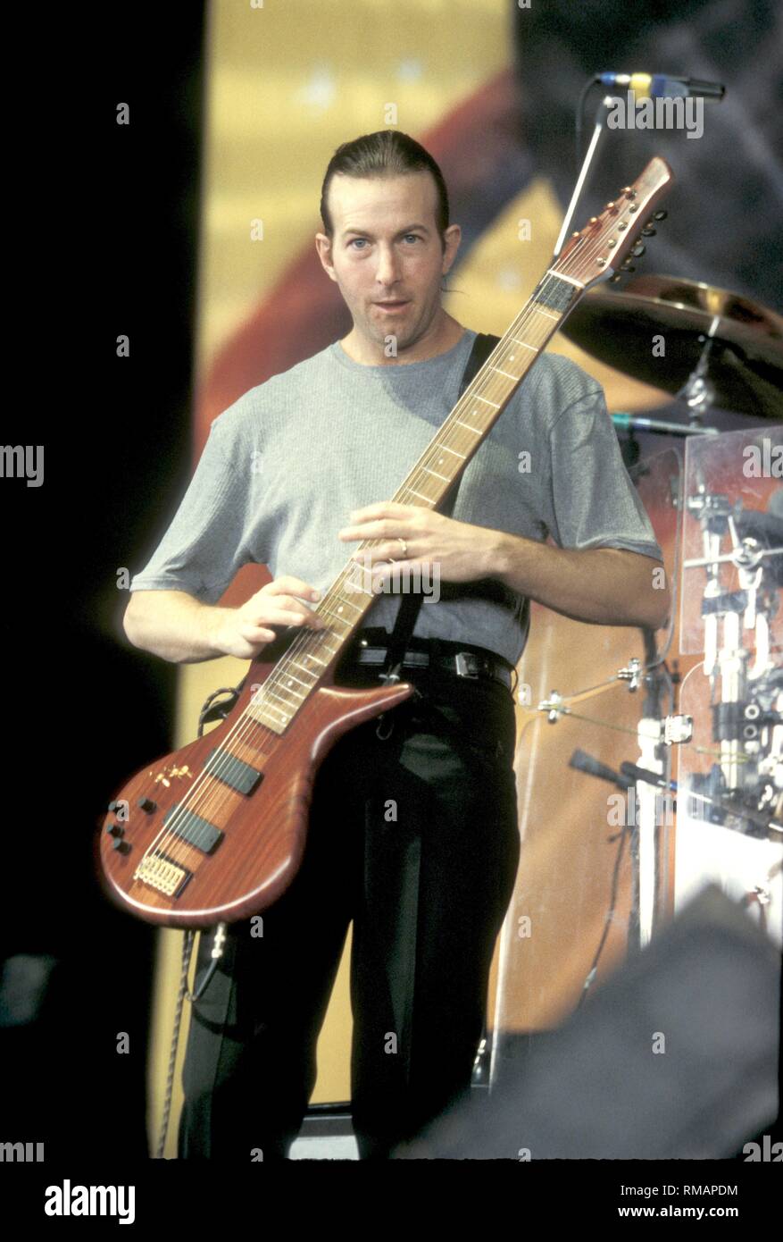 Musician Trey Gunn of the progressive rock band King Crimson is shown ...