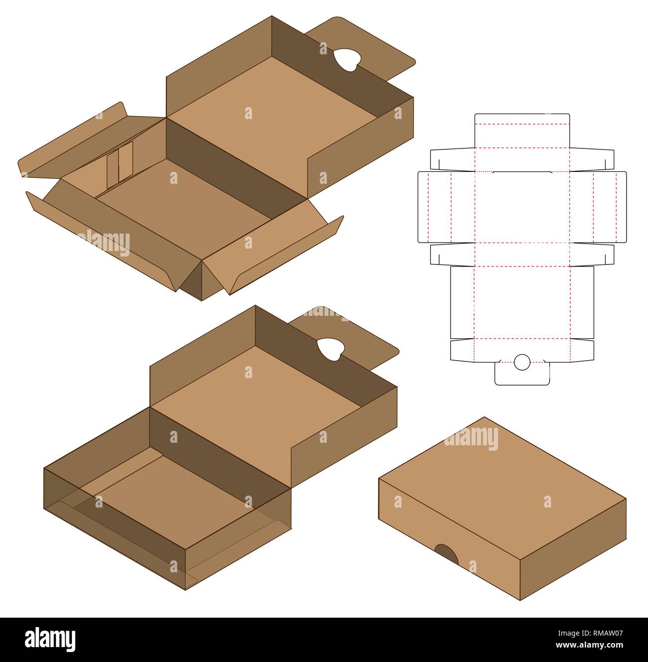 Chocolate Box Packaging Template