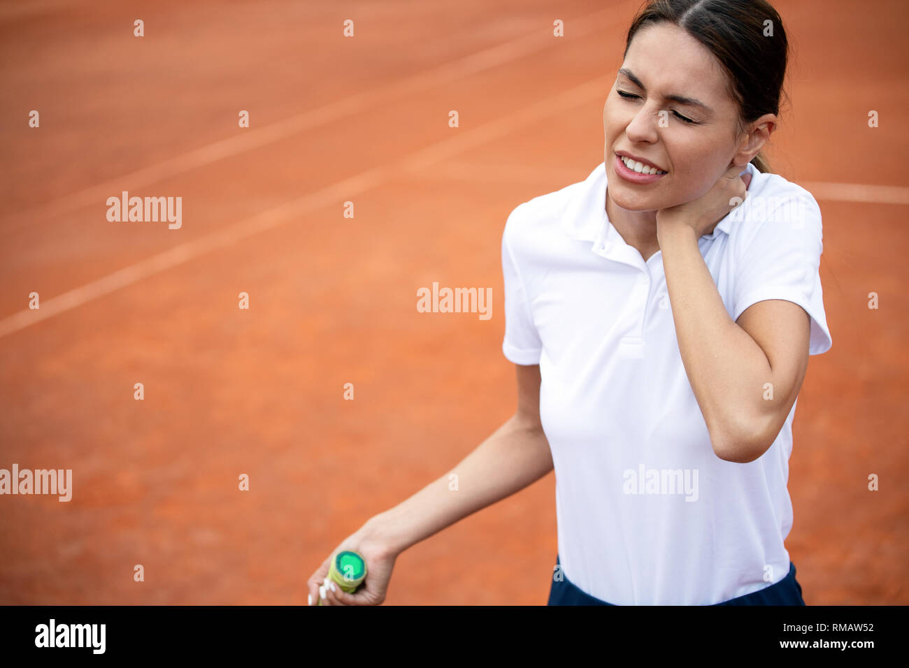 Female tennis player pain hi-res stock photography and images - Alamy