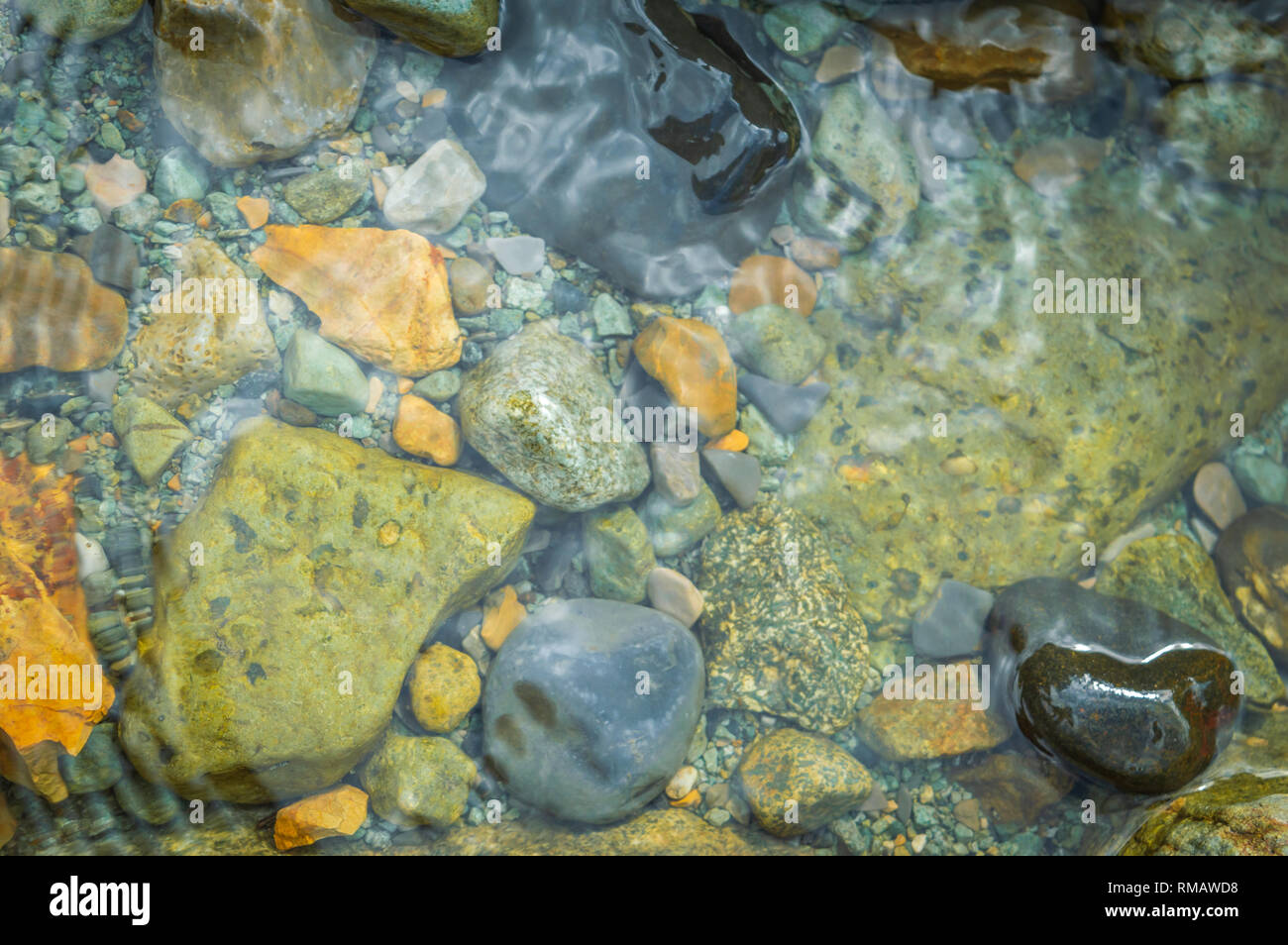 Stones under water in stream hi-res stock photography and images - Alamy