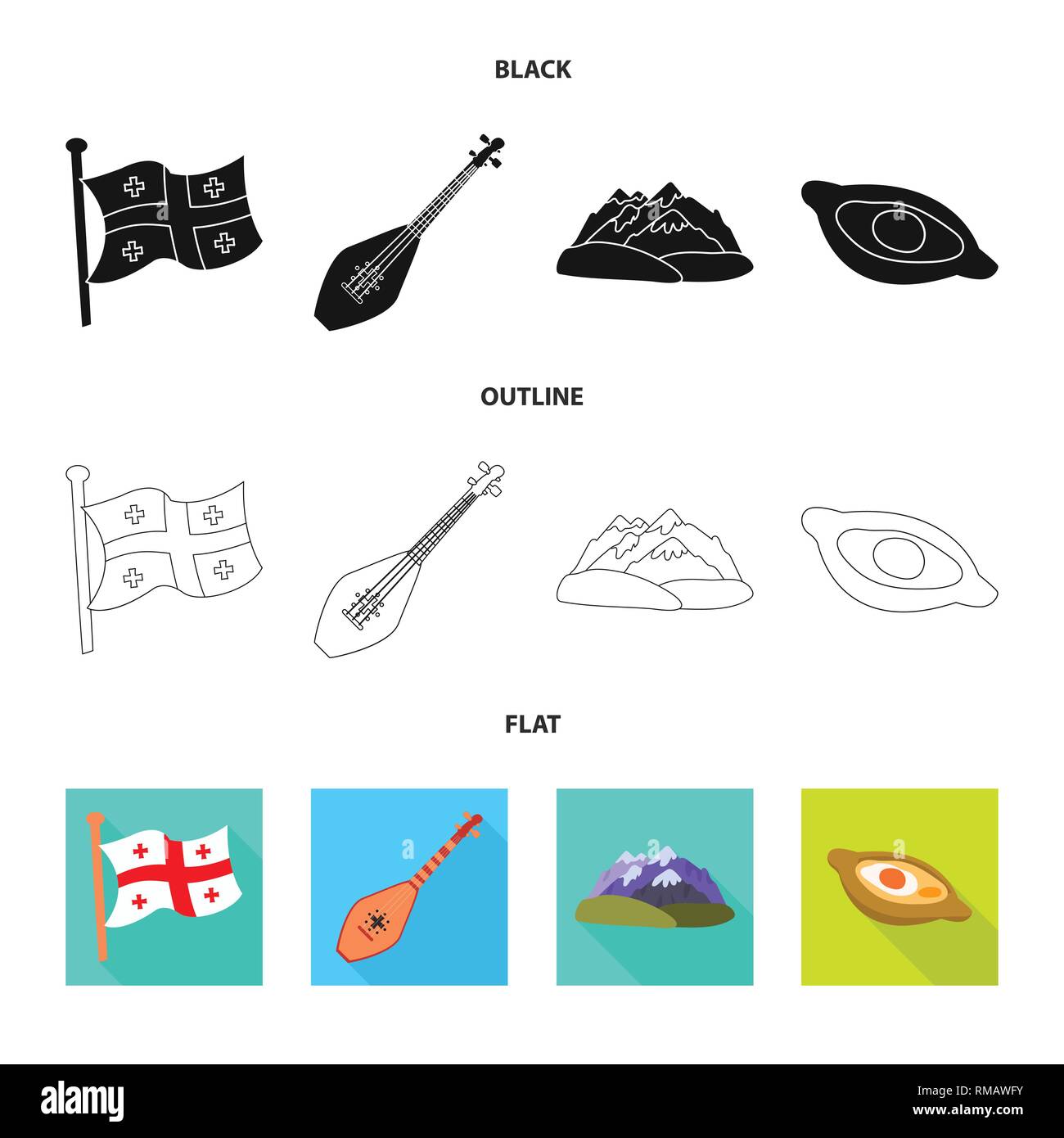 Vector design of culture and sightseeing logo. Collection of culture ...