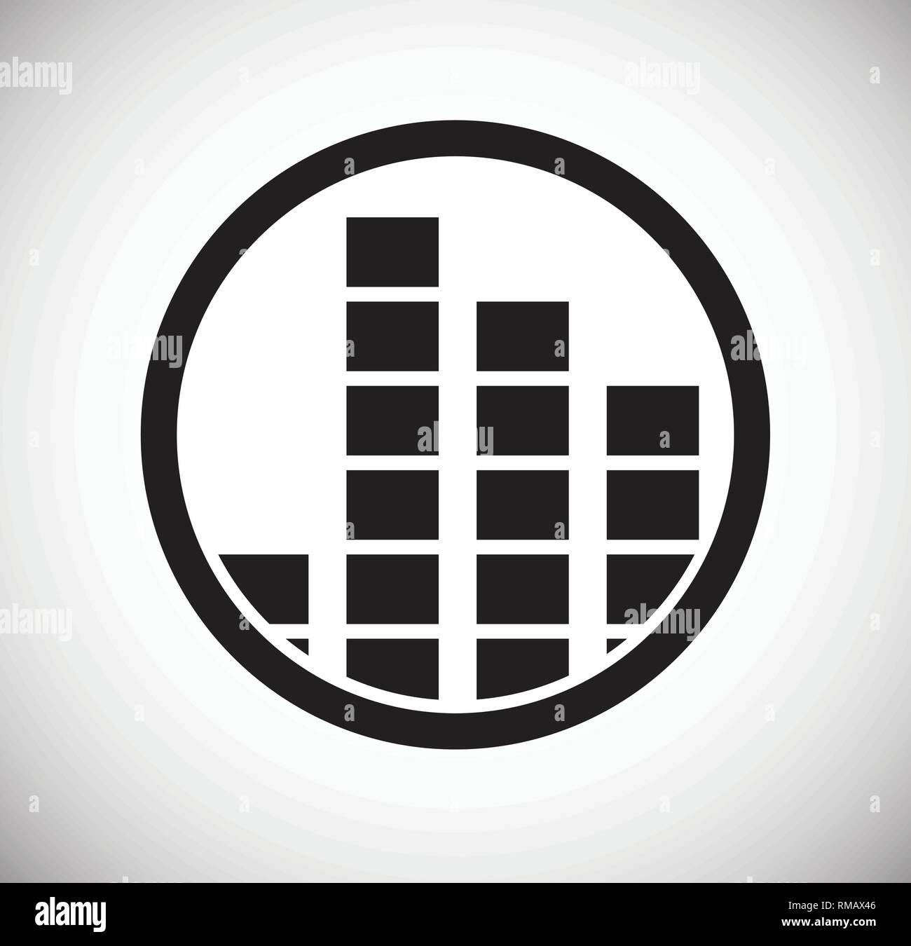 Equalizer icon on white background for graphic and web design, Modern ...
