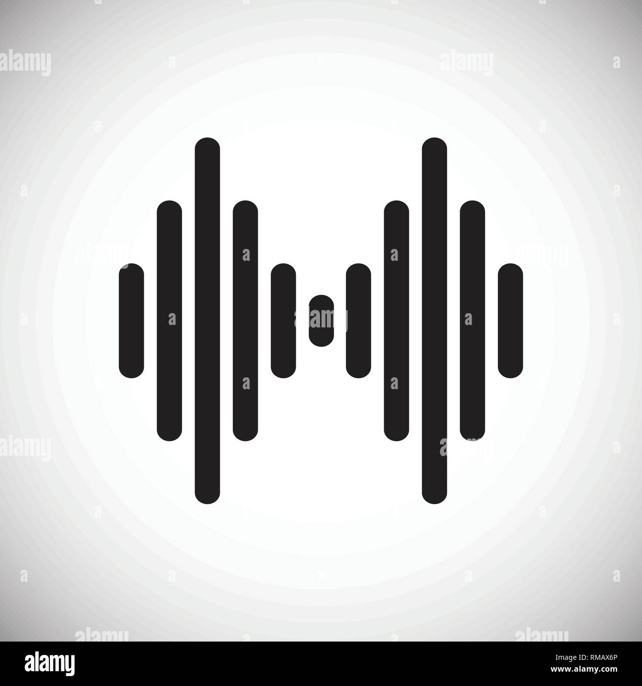 Equalizer icon on white background for graphic and web design, Modern ...