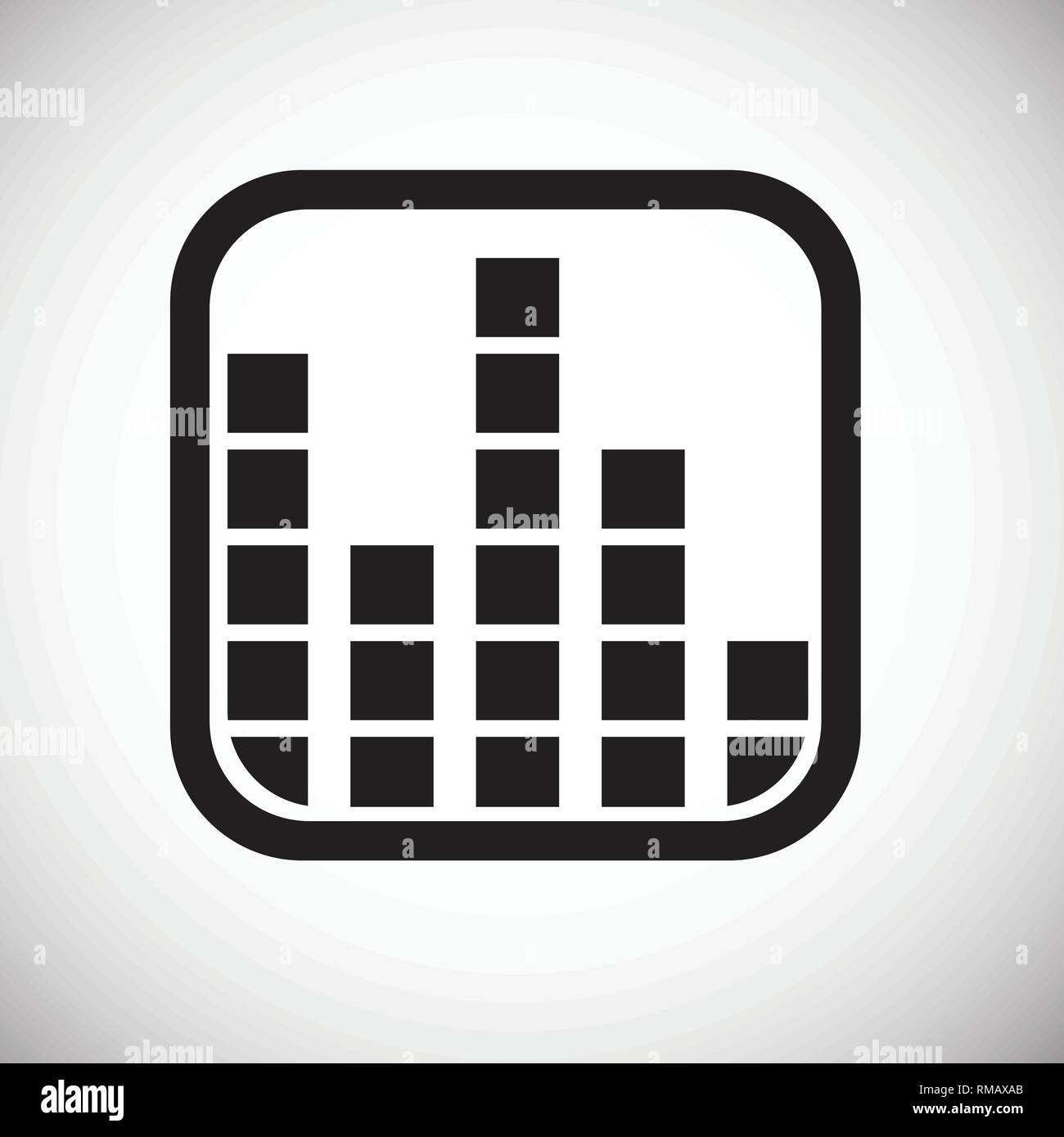 Equalizer icon on white background for graphic and web design, Modern ...