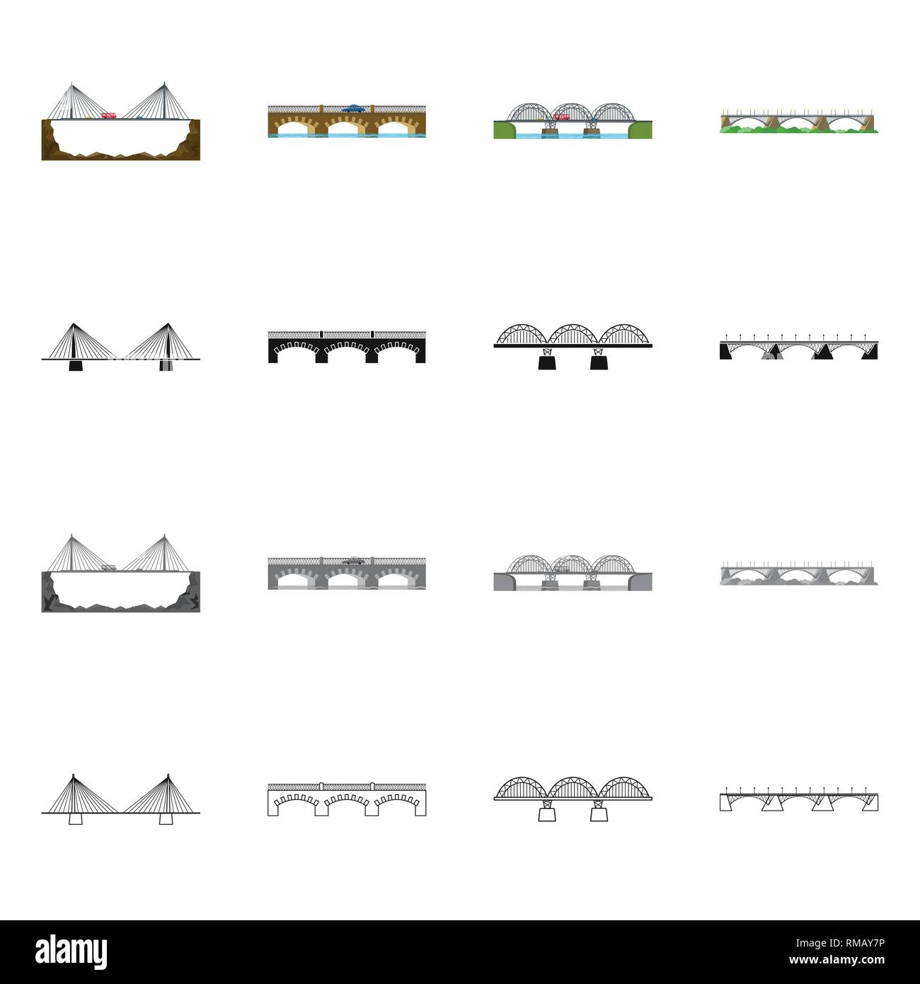 Isolated Object Of Connection And Design Icon Collection Of Connection And Side Vector Icon For