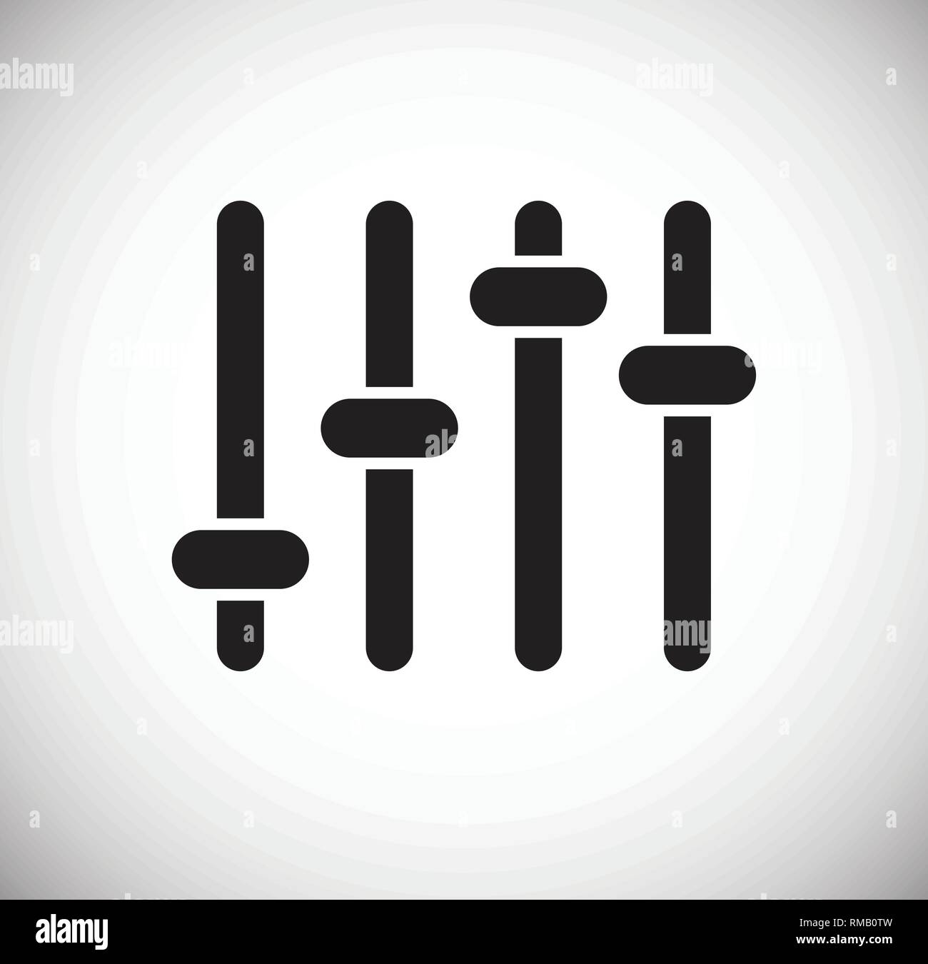 Equalizer icon on white background for graphic and web design, Modern ...