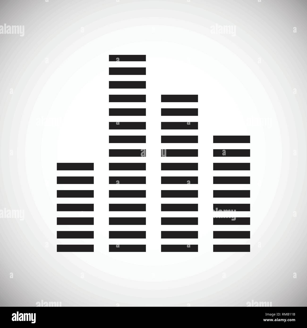 Equalizer icon on white background for graphic and web design, Modern ...