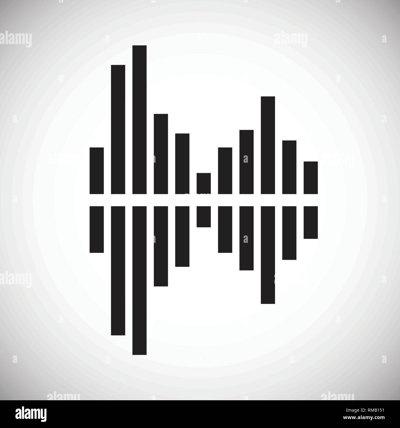 Equalizer icon on white background for graphic and web design, Modern ...